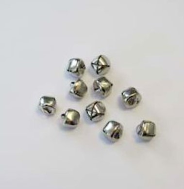 Kulkuset 12mm 10kpl, hopeanväriset - Donno.fi verkkokauppa